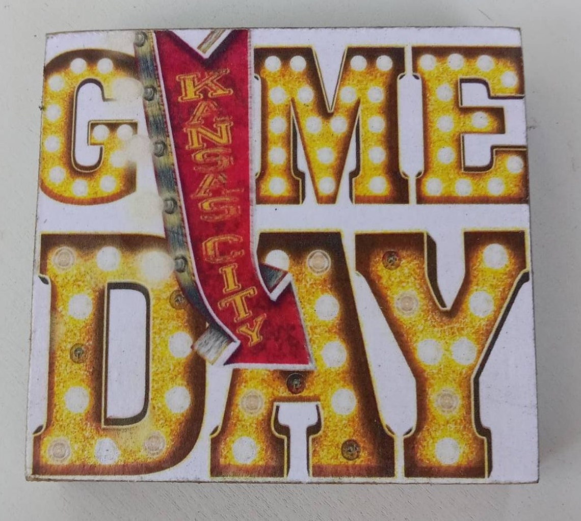 Kansas City Football Sign Game Day Sign Football Sign - Etsy
