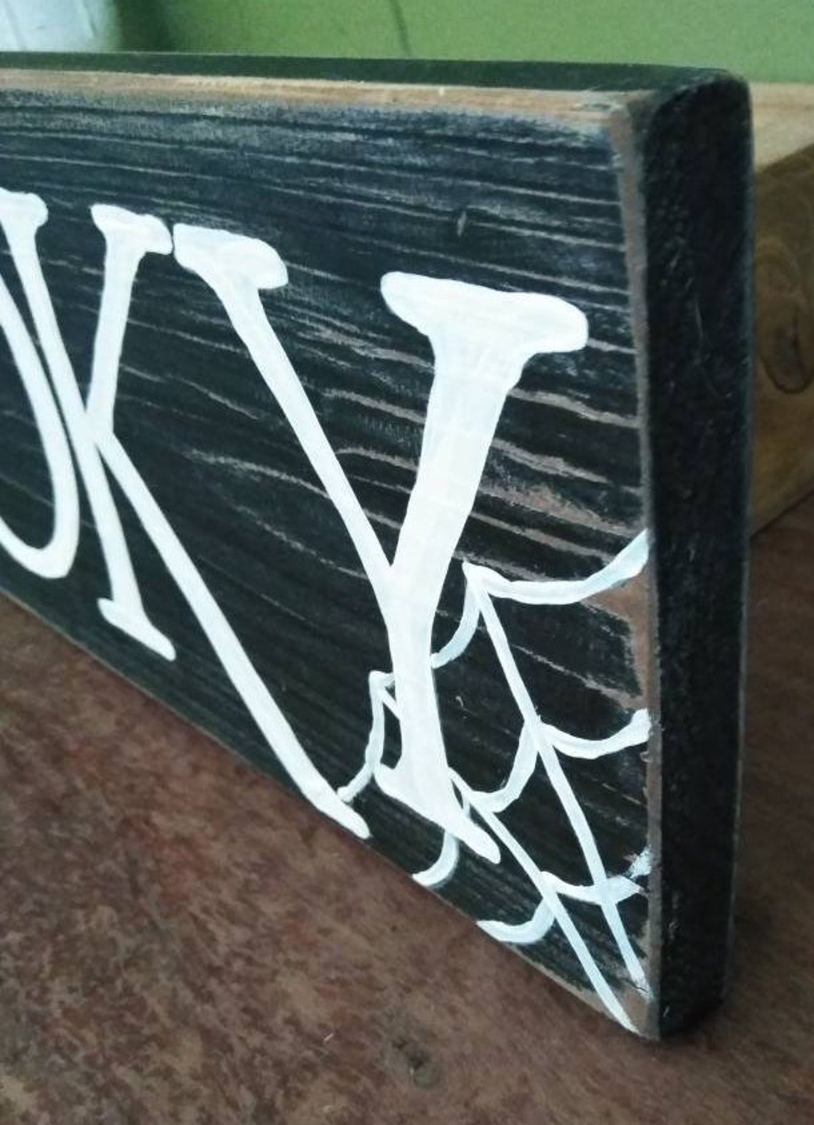 Spooky Sign Halloween Sign Halloween Decor Rustic Sign - Etsy