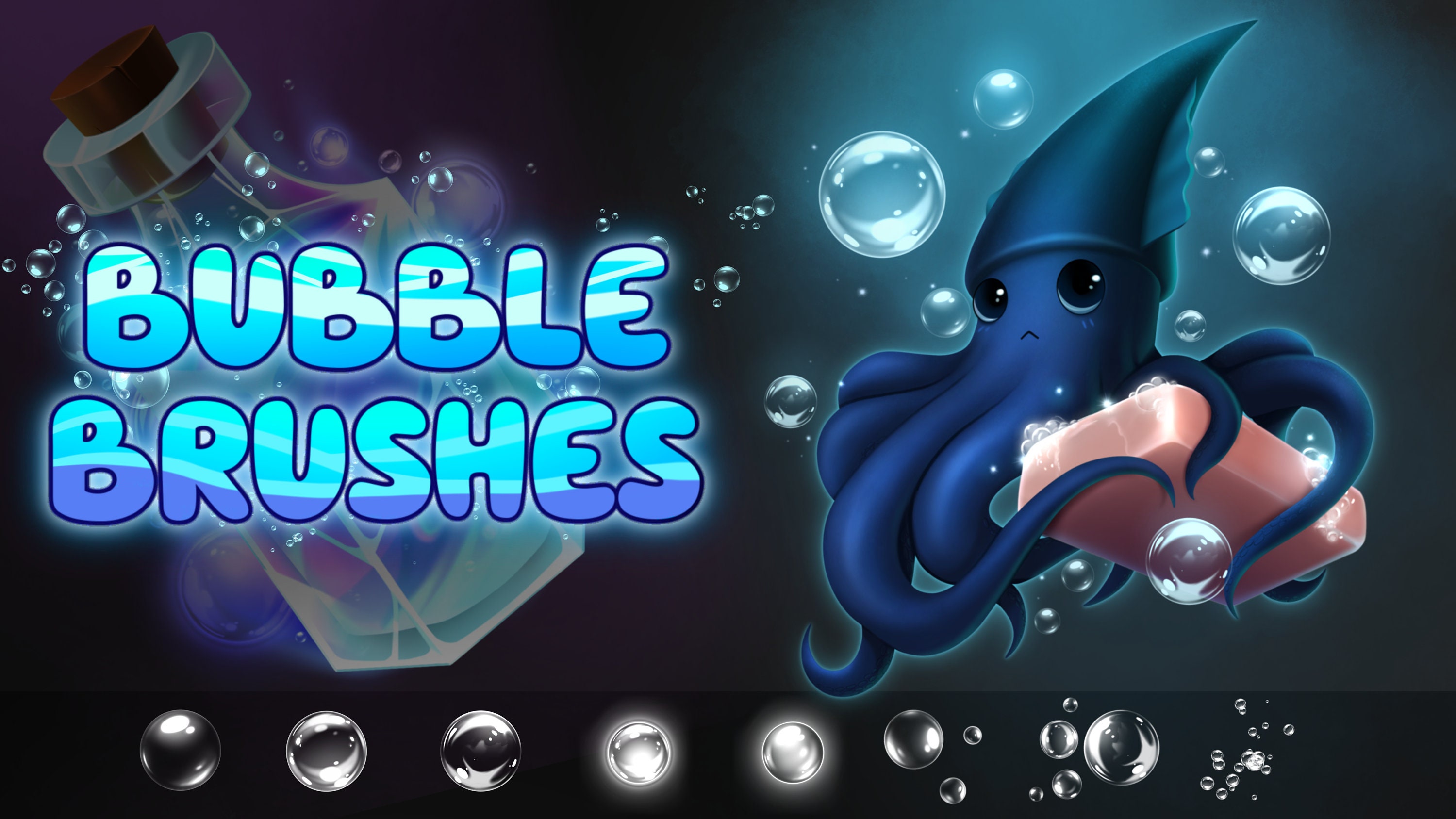 Procreate Brush Set Bubbles - Etsy