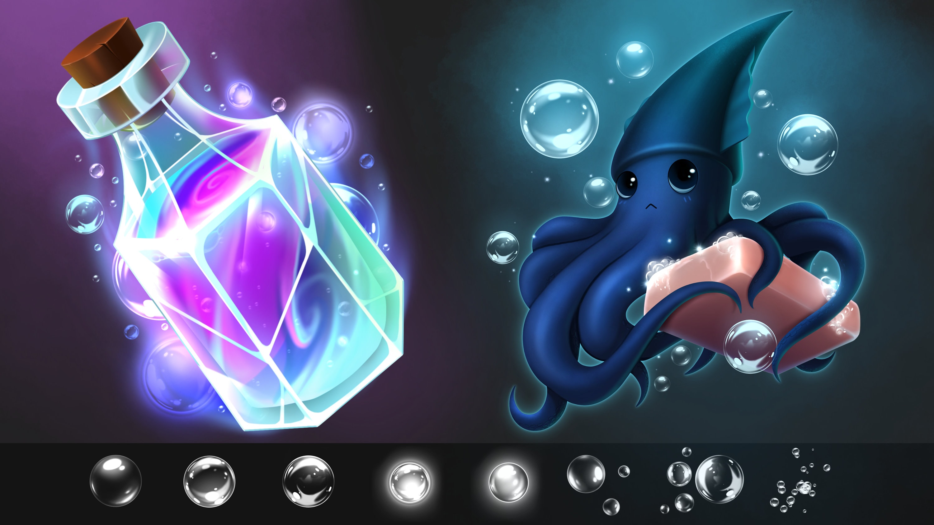 Procreate Brush Set Bubbles - Etsy