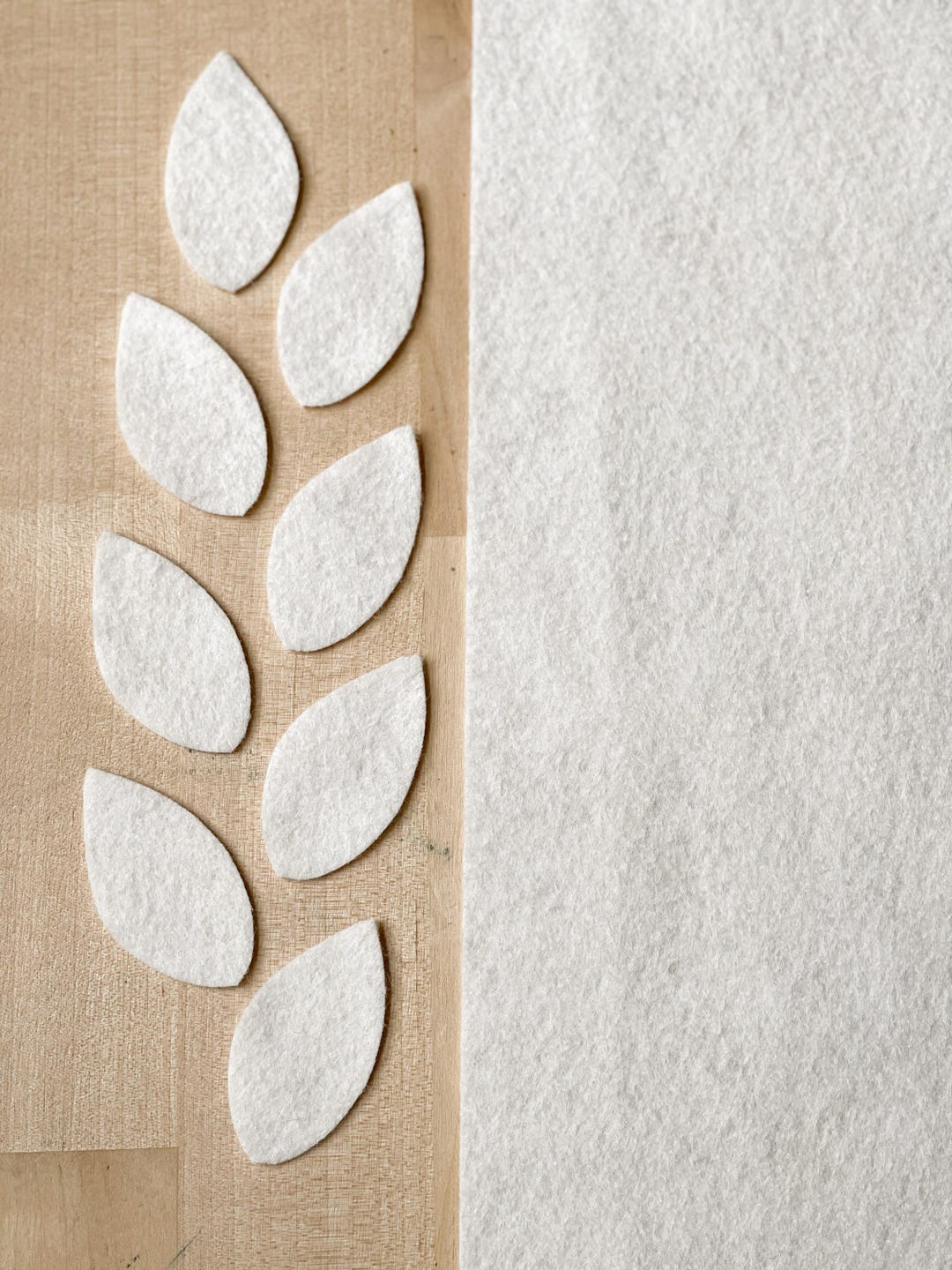 Linen (soft White) Wool Blend Felt | 9x12 Felt Sheet or 18x12 Felt ...