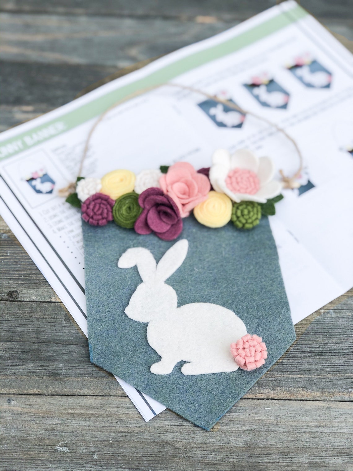 PDF pattern E-book: Five Fun Felt Projects For... Spring | Etsy
