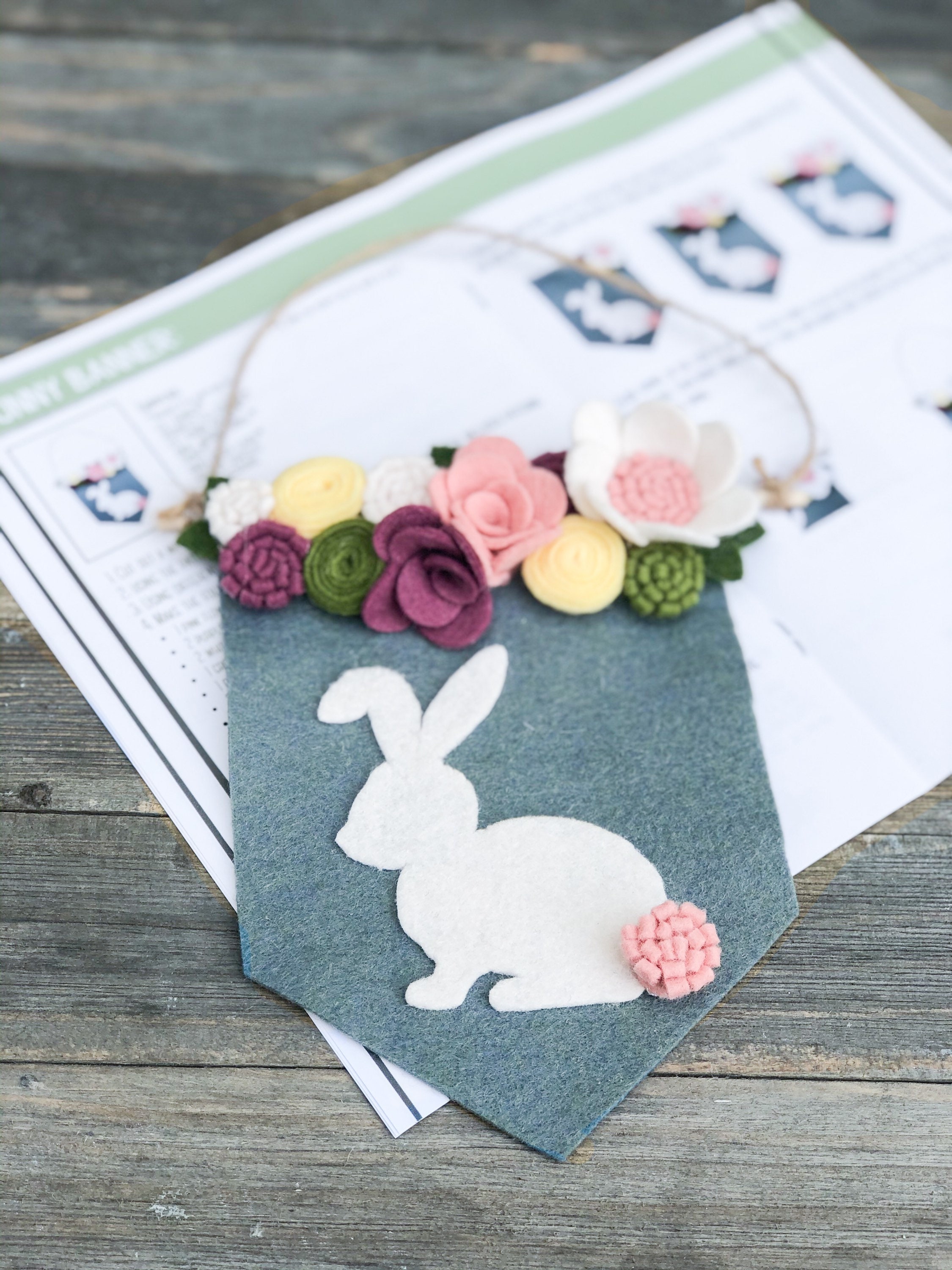 PDF Pattern* | E-book: Five Fun Felt Projects For... Spring! | DIY ...