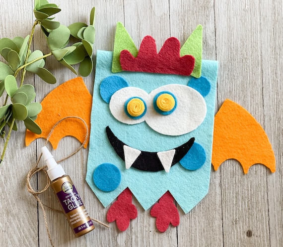 Monster Kids Craft Kit Make It Yourself Kit Felt DIY Kit | Etsy