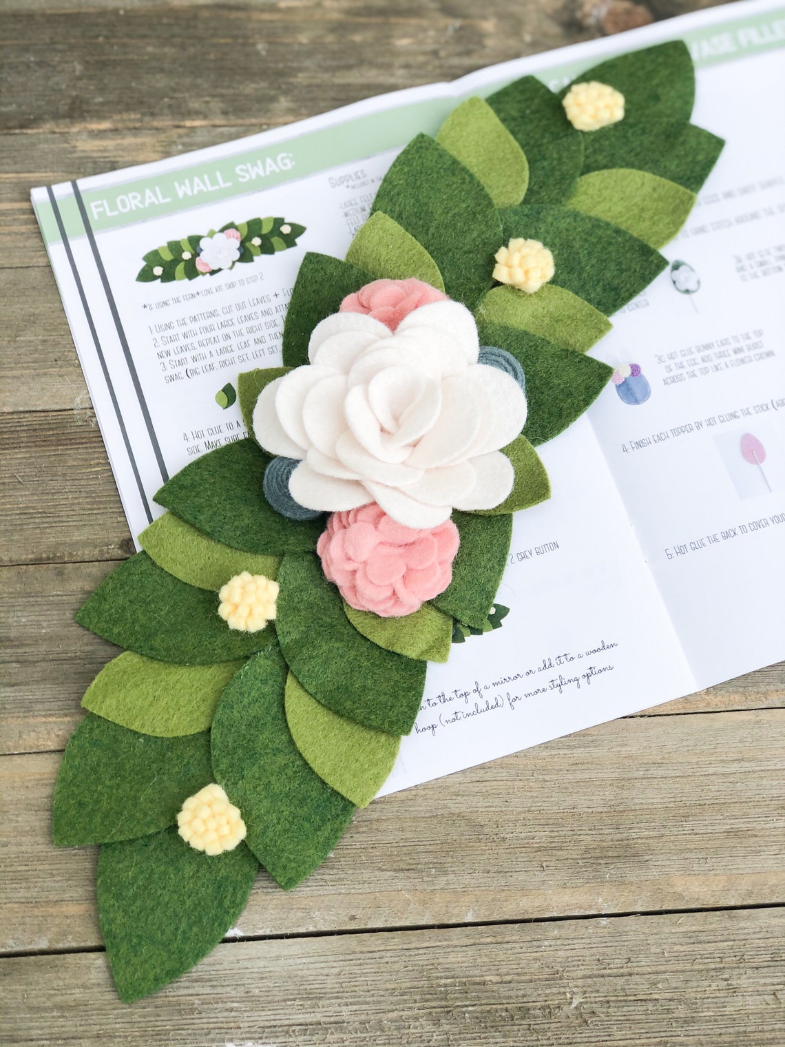 PDF Pattern* | E-book: Five Fun Felt Projects For... Spring! | DIY ...