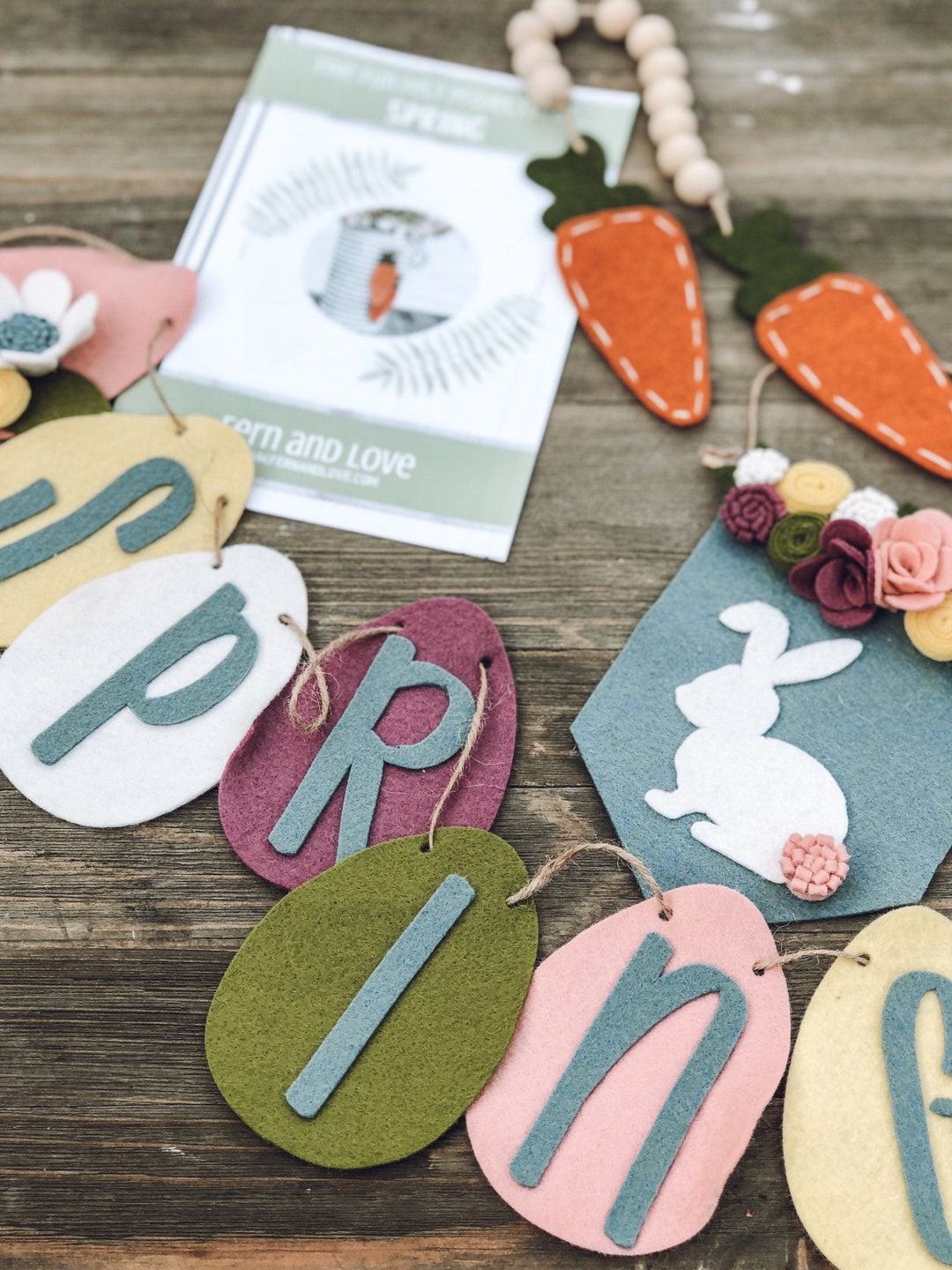 PDF Pattern* | E-book: Five Fun Felt Projects For... Spring! | DIY ...