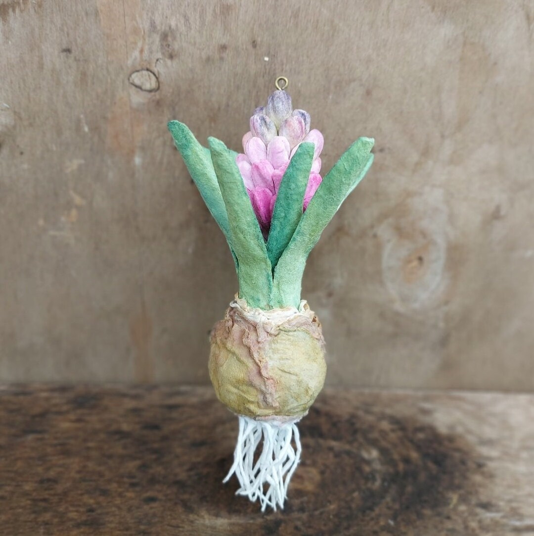 Realistic Hyacinth Spun Cotton Flower Rustic Style Decoration Easter ...