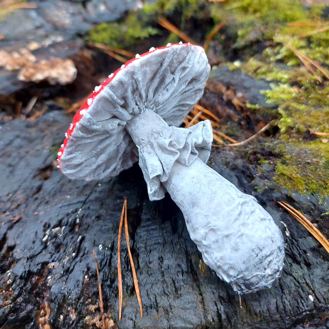 Textile Mushroom Home Decor Amanita Skulpture Fungus Textile Art Farbic ...