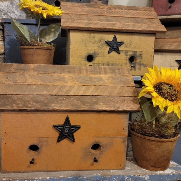 Primitive Birdhouse - Etsy