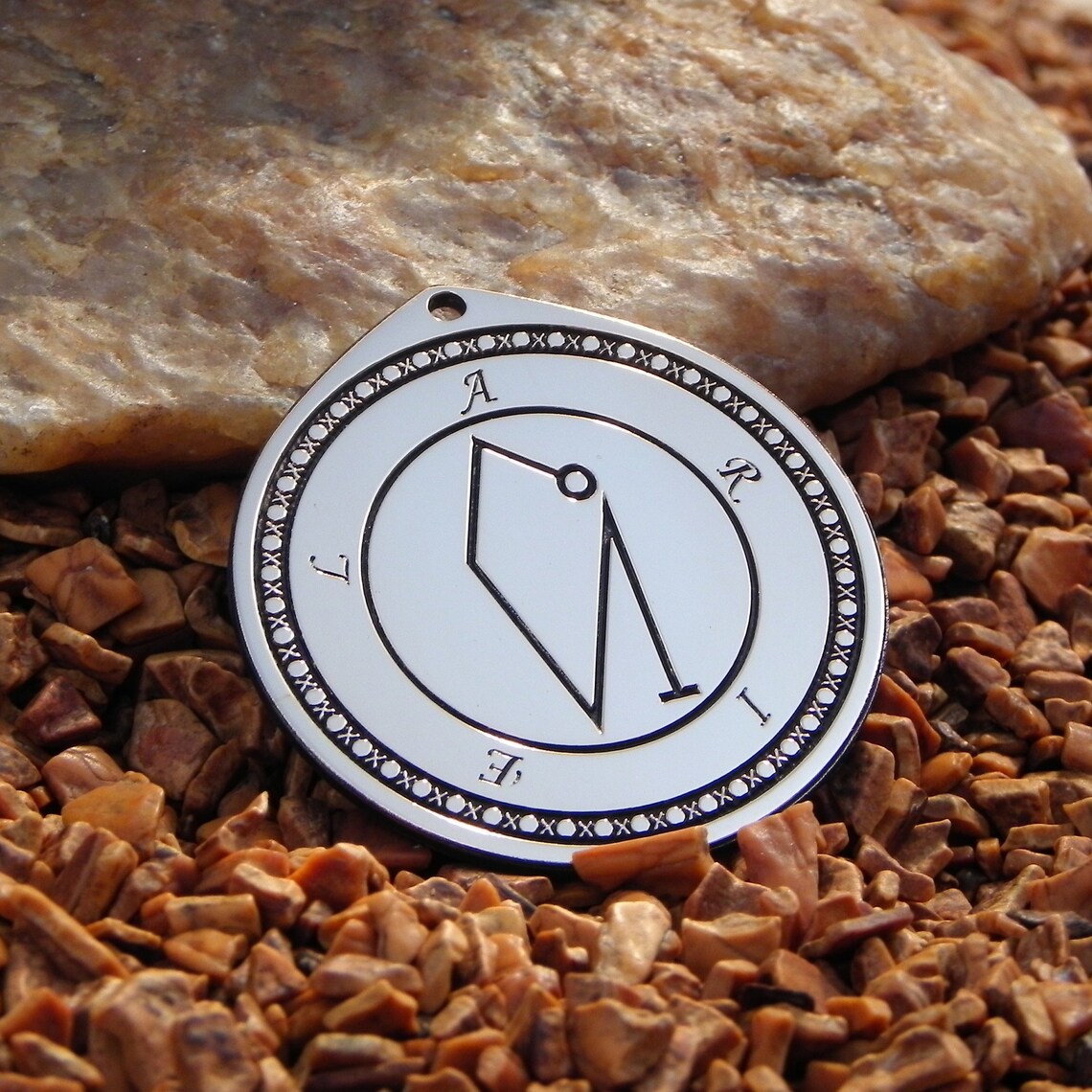 Amulet symbol of Archangel Ariel Uriel Hearth of | Etsy