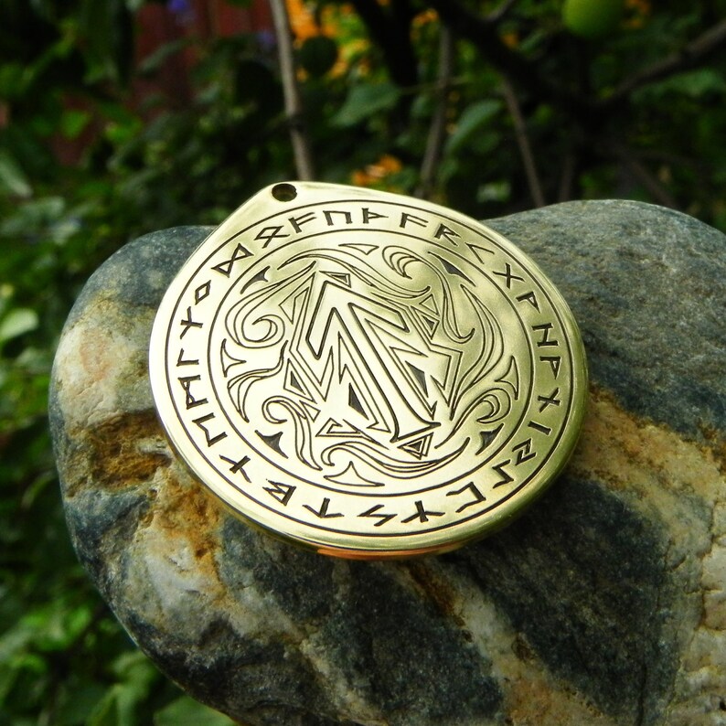 Tiwaz rune talisman Rune pendant Viking necklace nordic | Etsy
