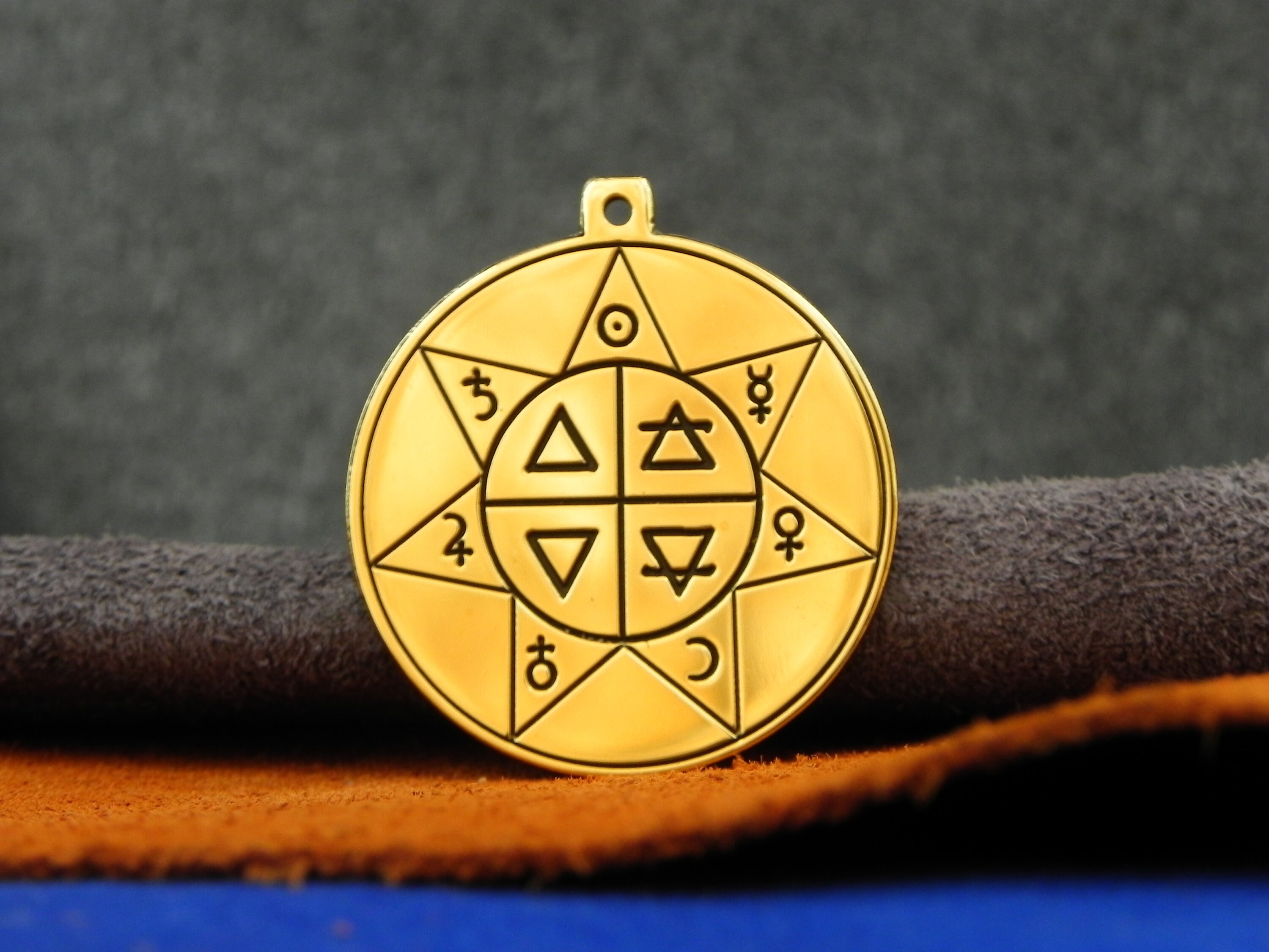 Amulet the Seven-point Star of Alchemy the Seven Planets | Etsy