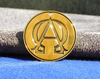 Alpha Omega Necklace | Etsy