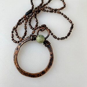 Rustic Antiqued Hackmanite Copper Pendant Necklace - Etsy