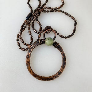 Rustic Antiqued Hackmanite Copper Pendant Necklace - Etsy
