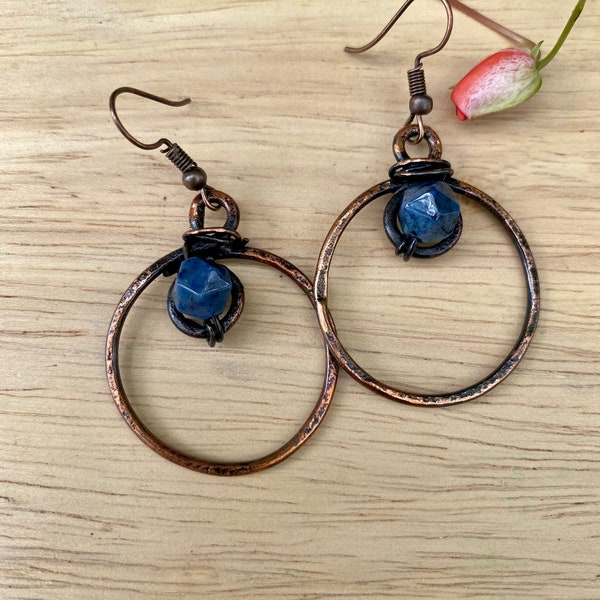 Rustic Earrings - Etsy