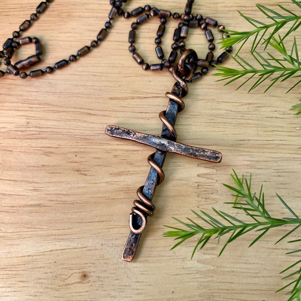 Copper Cross - Etsy