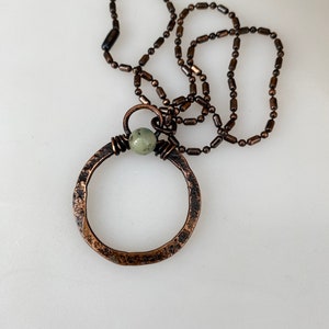 Rustic Antiqued Hackmanite Copper Pendant Necklace - Etsy
