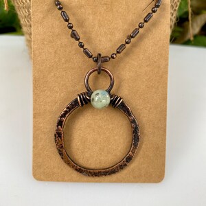 Rustic Antiqued Hackmanite Copper Pendant Necklace - Etsy
