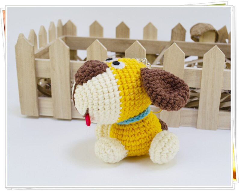 Crochet Puppy Keychain Pattern: Amigurumi Dog Keyring (PDF Pattern) - Etsy