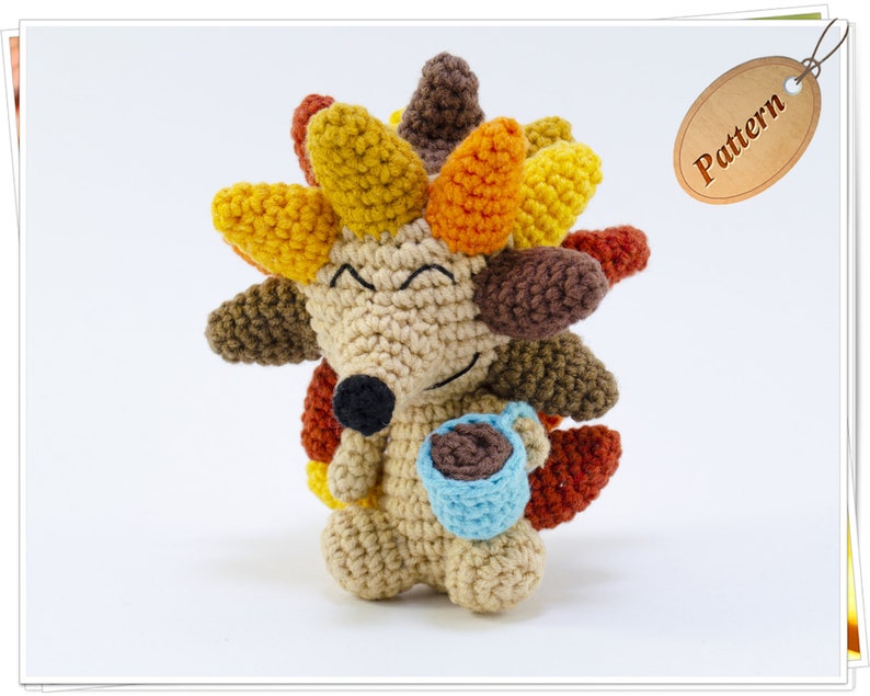 Crochet Hedgehog PDF Pattern/amigurumi Cute Hedgehog Tutorial/crochet ...