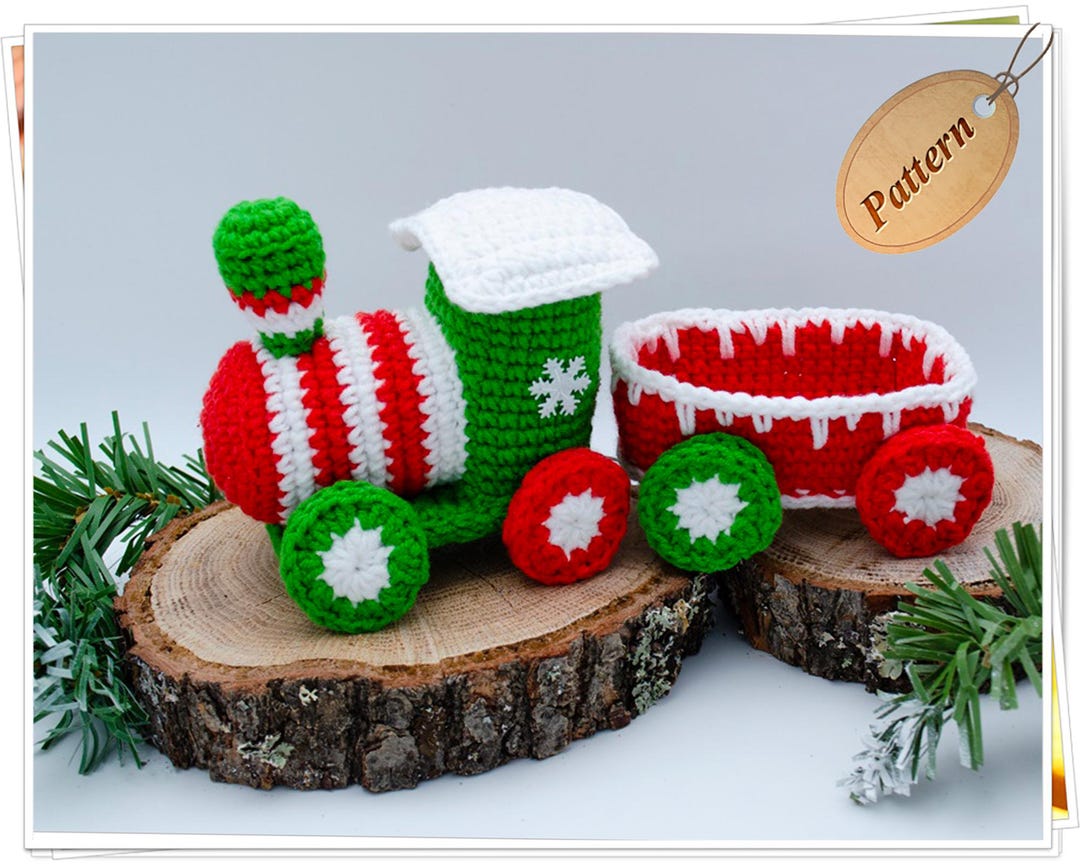 Crochet Christmas Train PDF Pattern/amigurumi Christmas Train Crochet ...