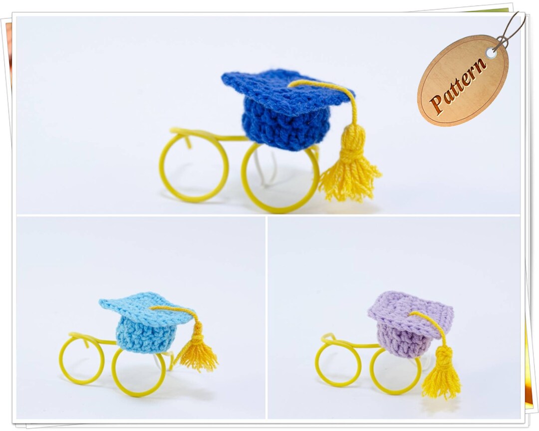Crochet Mini Graduation Cap PDF Pattern/crochet Mini Graduation Hat ...