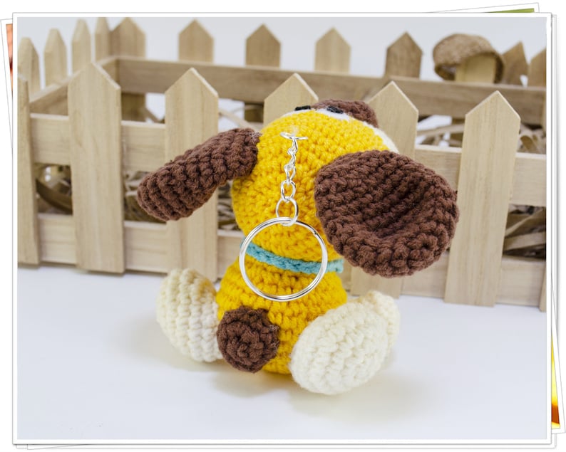 Crochet Puppy Keychain Pattern: Amigurumi Dog Keyring (PDF Pattern) - Etsy