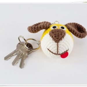 Crochet Puppy Keychain Pattern: Amigurumi Dog Keyring (PDF Pattern) - Etsy