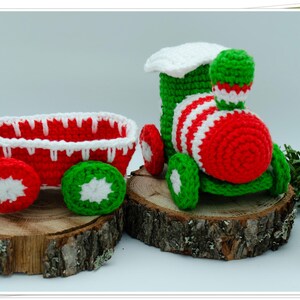 Crochet Christmas Train PDF Pattern/amigurumi Christmas Train Crochet ...