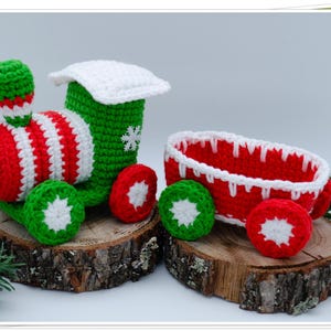 Crochet Christmas Train PDF Pattern/amigurumi Christmas Train Crochet ...