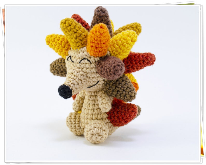Crochet Hedgehog PDF Pattern/amigurumi Cute Hedgehog Tutorial/crochet ...