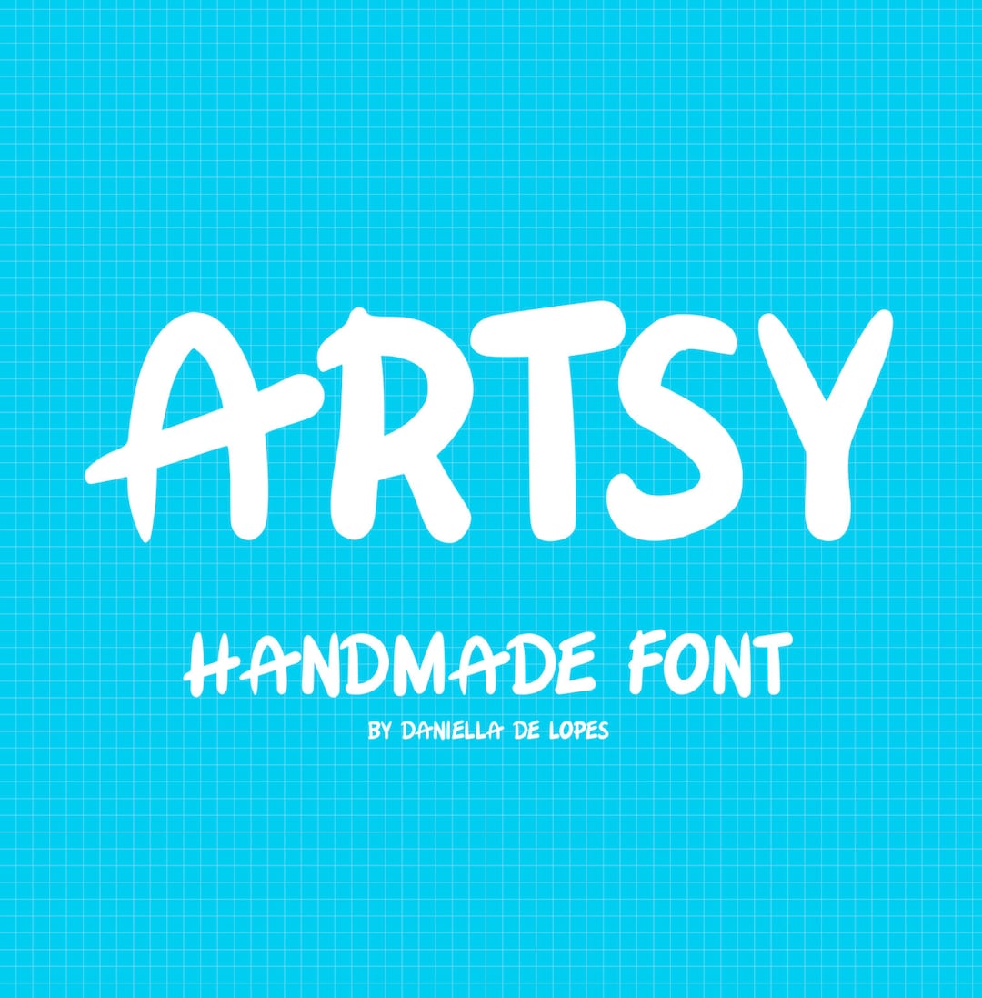 Artsy - Handwritten Font | Hand Drawn | Hand Made - Etsy