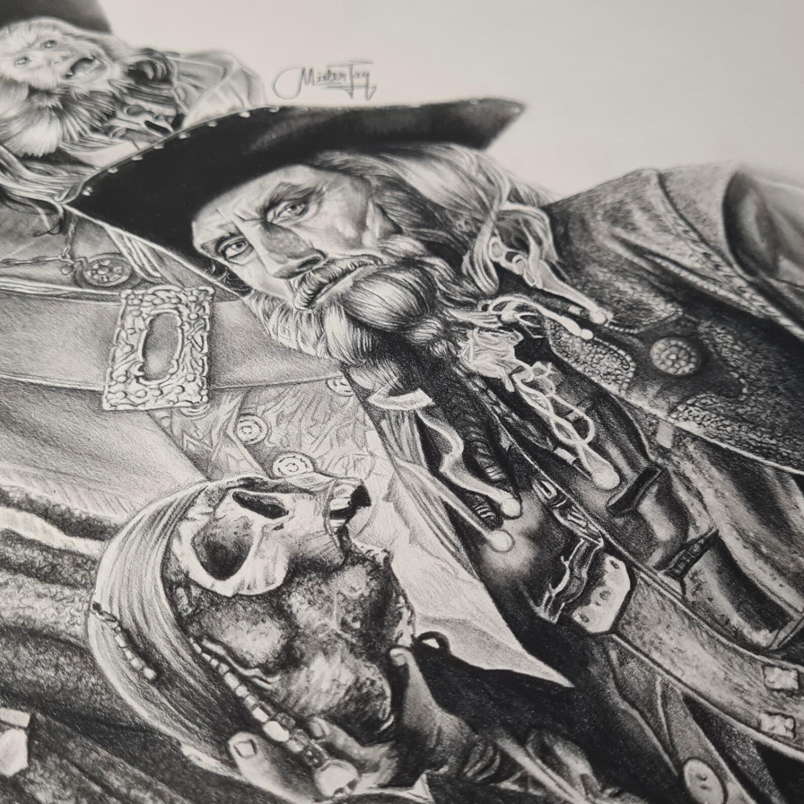 Pirates of the Caribbean Art Print: Captain Jack Sparrow, Davy Jones ...