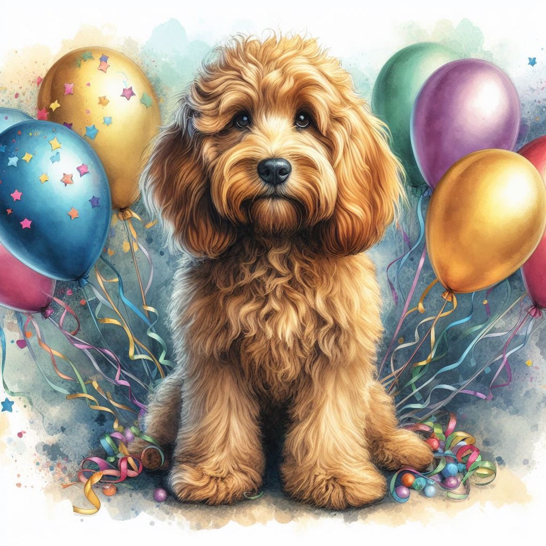 Cockapoo Greeting Birthday Card - Etsy