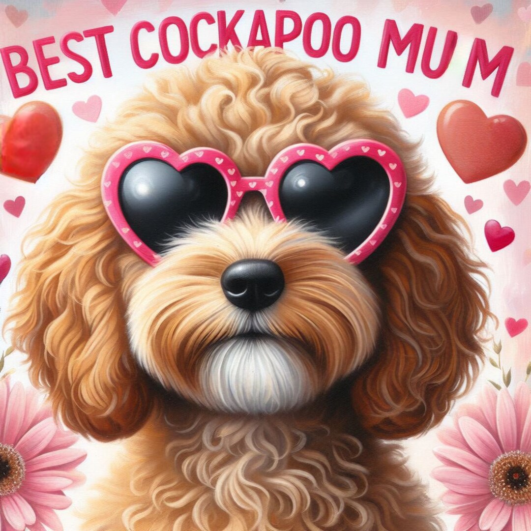 Cockapoo Birthday Greeting Card - Etsy