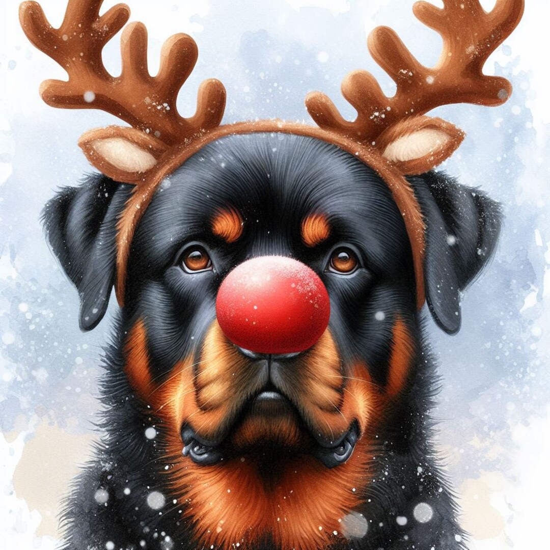 Pack of 5 Rottweiler Christmas Cards - Etsy