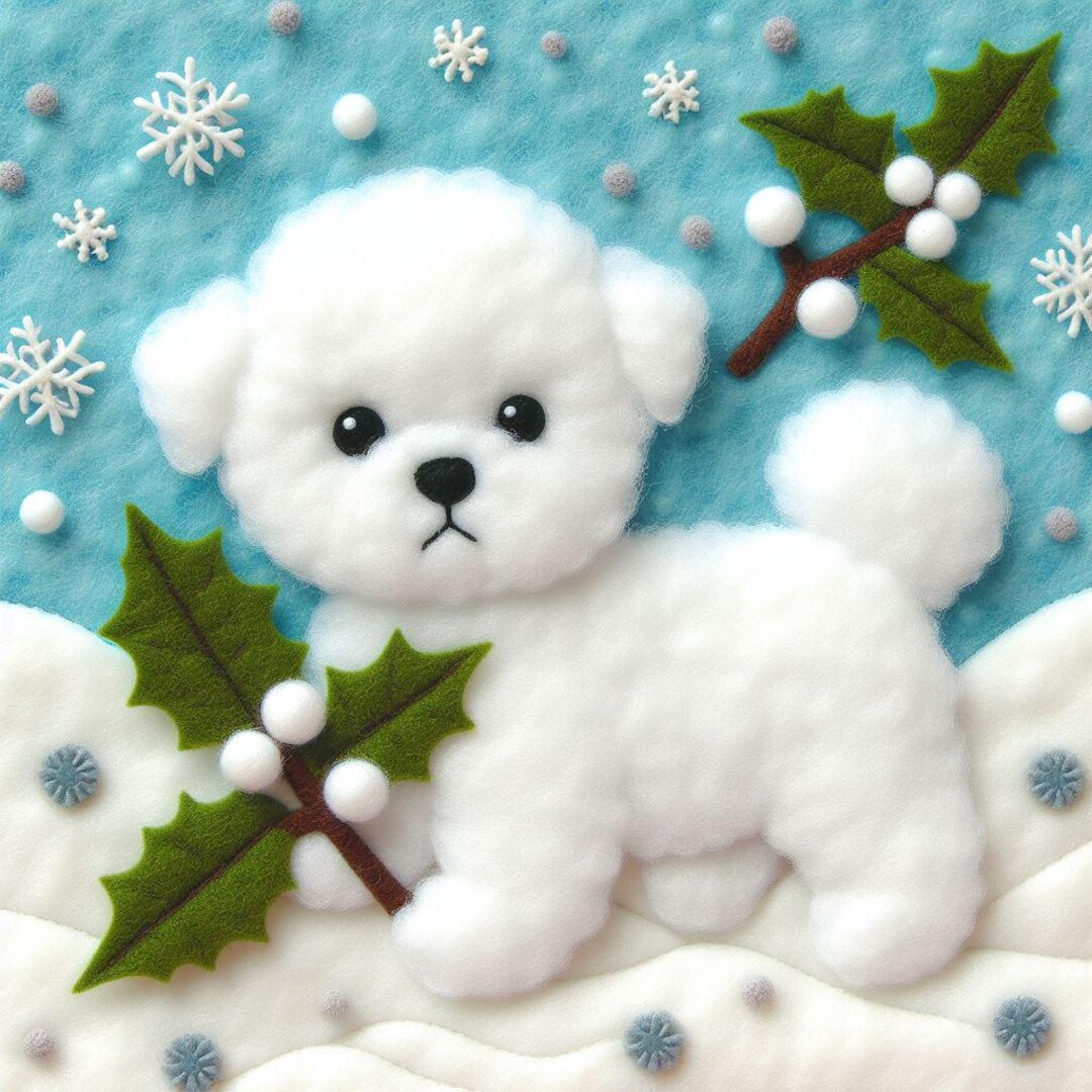 Pack of 5 Bichon Frise Christmas Cards - Etsy