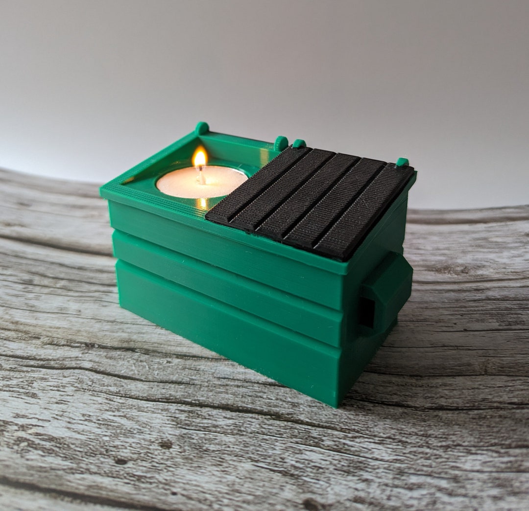 Dumpster Fire Candle Holder (includes Tea Light!) - Etsy