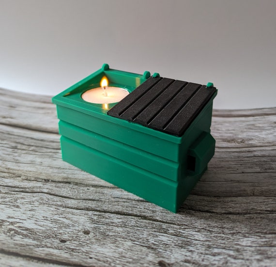 Dumpster Fire Candle Holder includes Tea Light Etsy