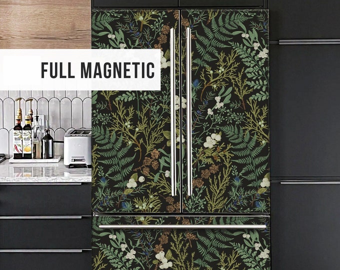 Forest Nature Sticker Fridge Cover Refrigerator Wall Stickers Peel ...