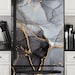 Marble Fridge Wrap Black Gold, Luxury Refrigerator Vinyl Decal, Modern ...