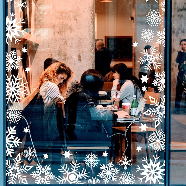 Christmas Window Decals - Etsy