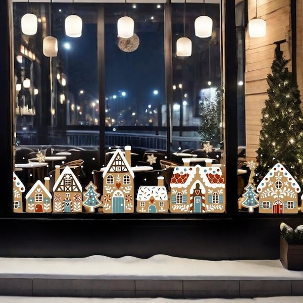 Gingerbread Window Display - Etsy