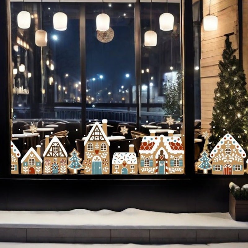 Christmas Window Decals - Etsy