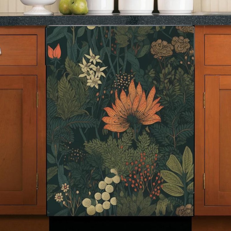 Botanical Dishwasher Magnet - Etsy