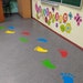 Footprint Floor Decal School Floor Decals Footprint Decals - Etsy