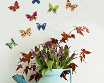 Butterfly Decal Butterflies Colorful Butterflies | Etsy