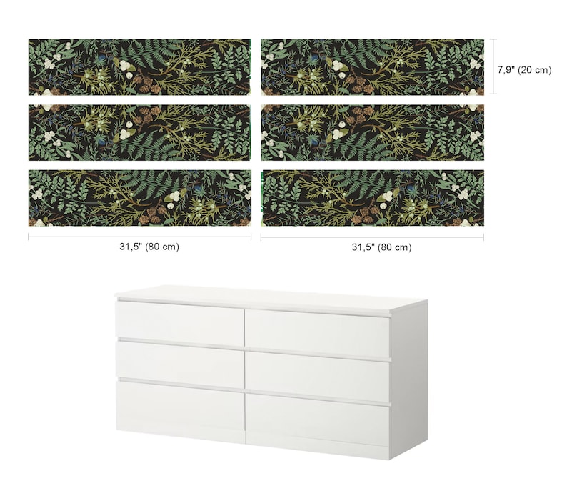 IKEA Malm Dresser Decal Ikea Dresser Stickers Malmdecal - Etsy UK