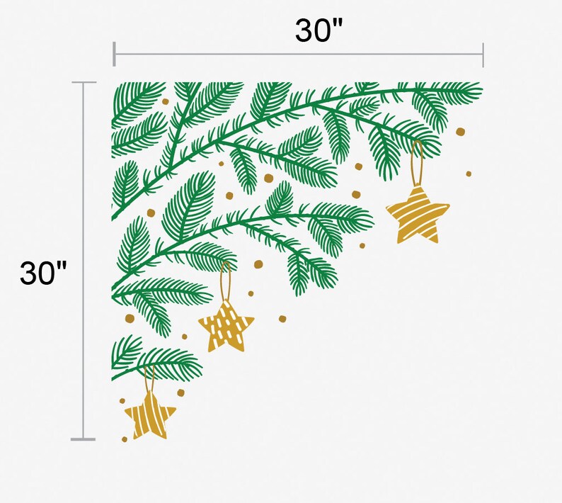 Christmas Window Decals, Winter Decals Commerce Shop Windows Decoration ...